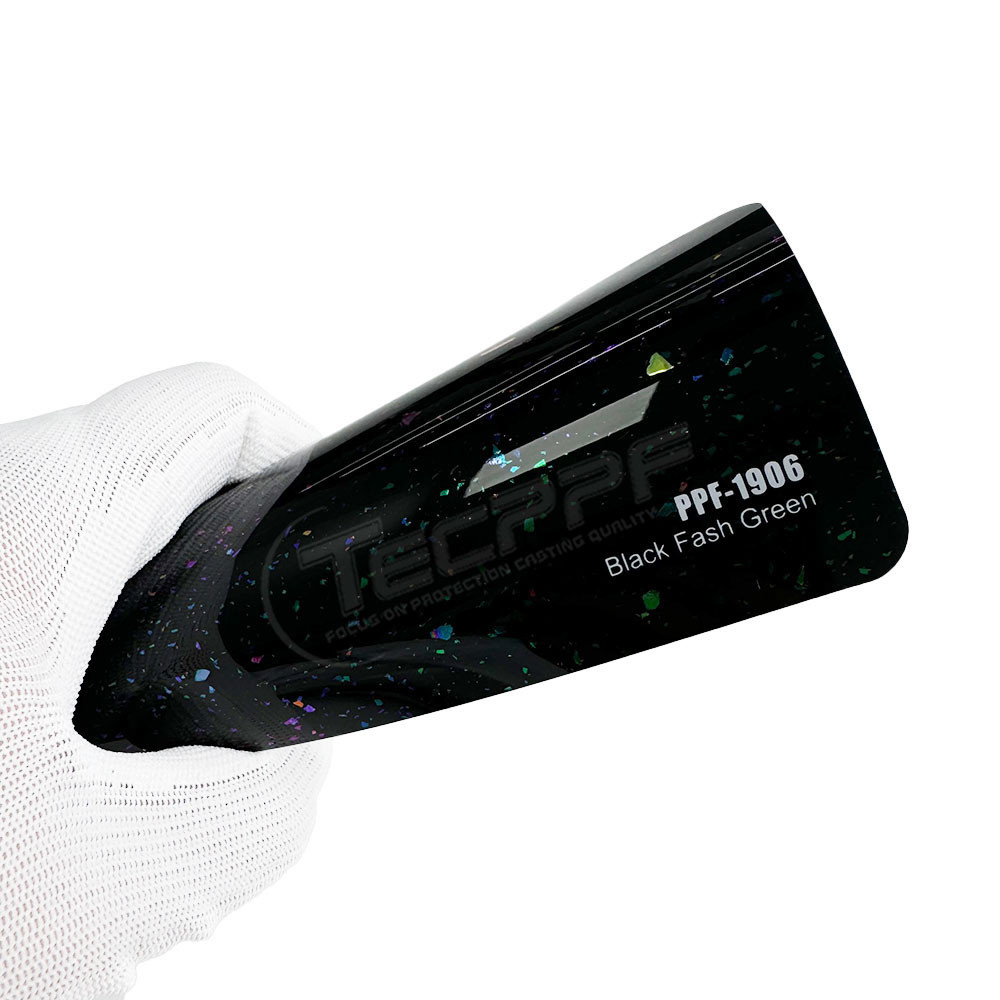 Black Fash Green Colour Ppf Wrap 8mil Colour Change