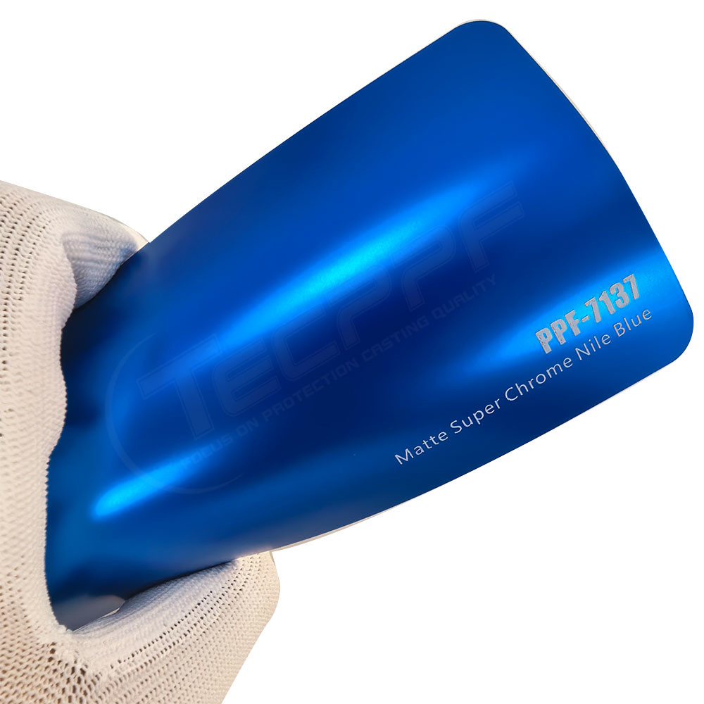 PPF-7137 Matte Super Chrome Nile Blue Color Paint Protection Film For ...